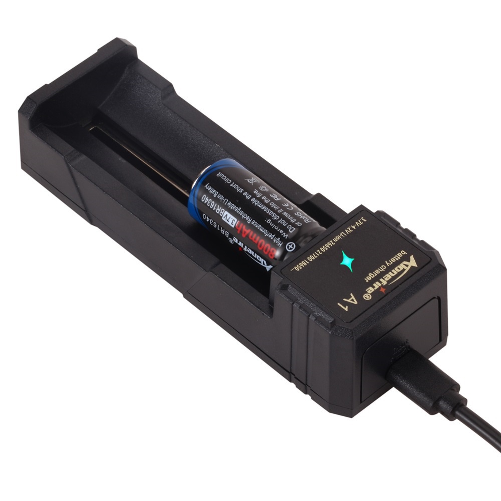 Alonefire A1 Smart Charging 4.2V USB Fast Charger For Rechargeable ...