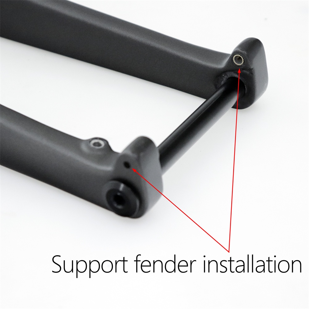 KOCEVLO Carbon Fiber Road Bicycle Front Fork Disc Gravel Fork 1-1/8 ...