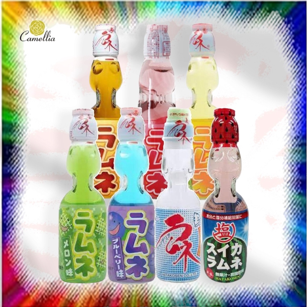 Hata Ramune Soda Original/Melon/Strawberry/Pineapple/Blueberry/Orange ...