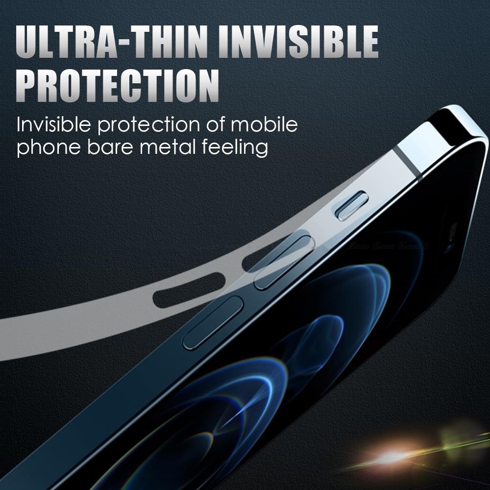 Side Frame Border Protector For iPhone 16 15 14 13 12 Pro Max Plus Mini ...