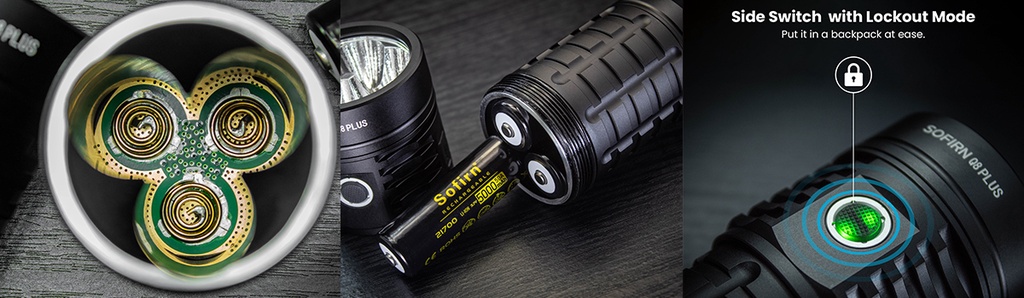 Sofirn Q8Plus (EC06) Super Powerful LED Flashlight 16000lm USB C ...