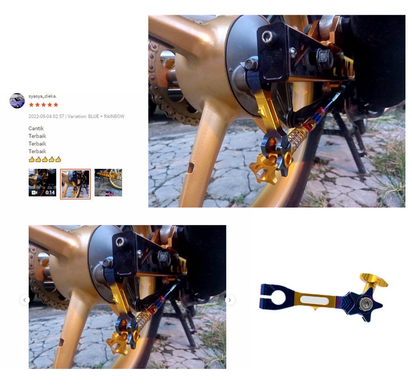 Brake Rod Alloy Universal Motorcycle Batang Adjustable WAVE KRISS DASH ...