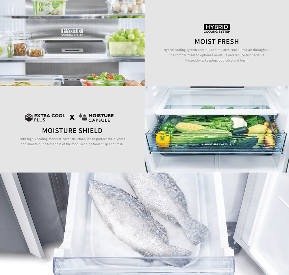 Sharp SJF821VMSS 700L Avance Series Multi Door Refrigerator | Shopee ...