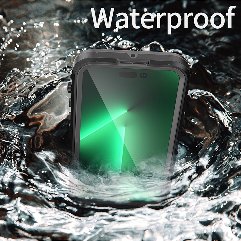IP68 Waterproof Case Compatible for iPhone 14 13 12 15 16 Pro Max Water ...