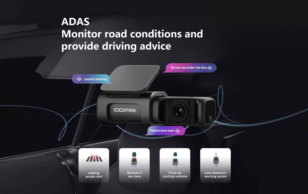 DDPAI Mini 5 Dash Cam | UHD 2160P 4K | 140° Wide Angle | 24 Hours ...