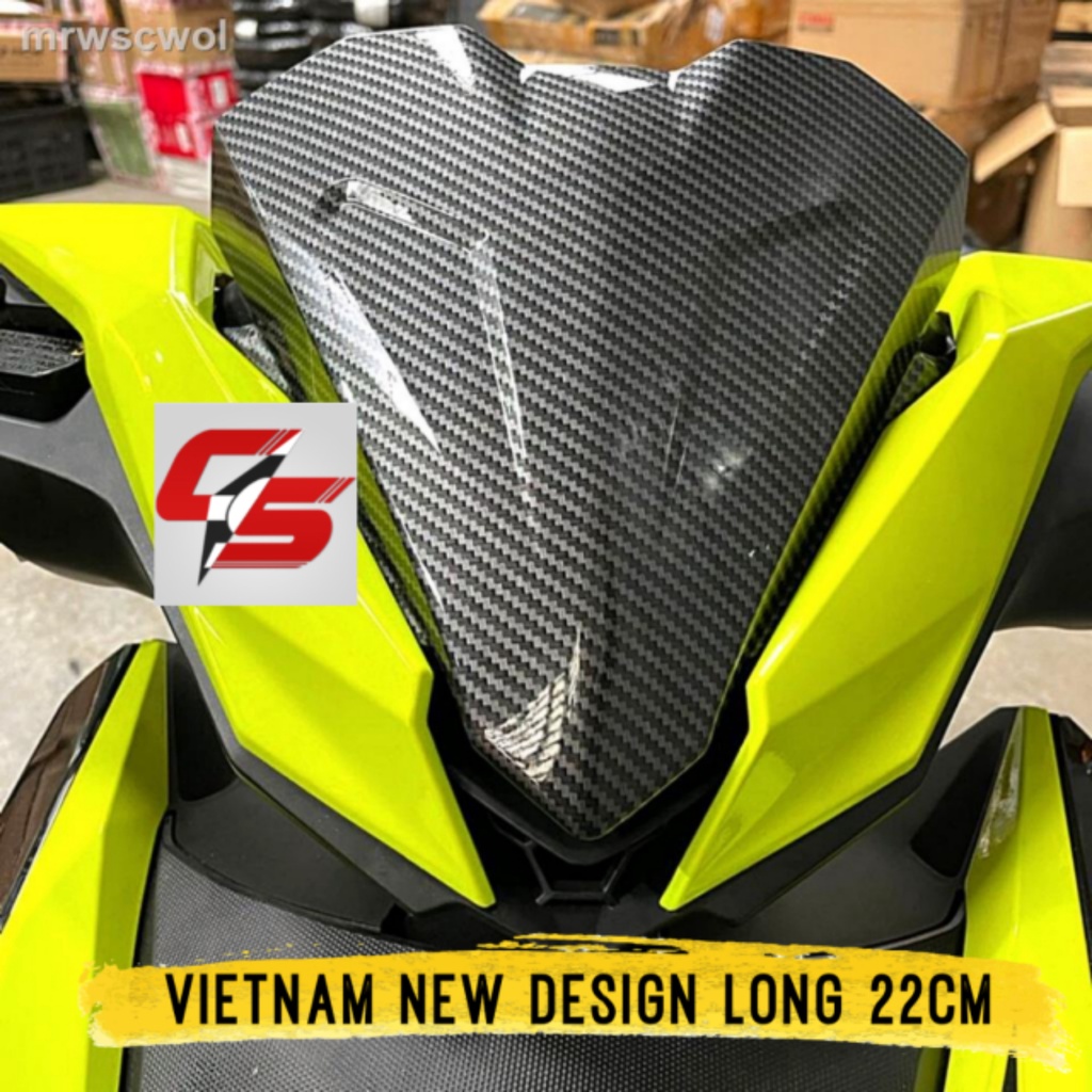 Honda RSX RS-X 150 Cowling Visor Long Vietnam 22cm / Windshield Carbon ...