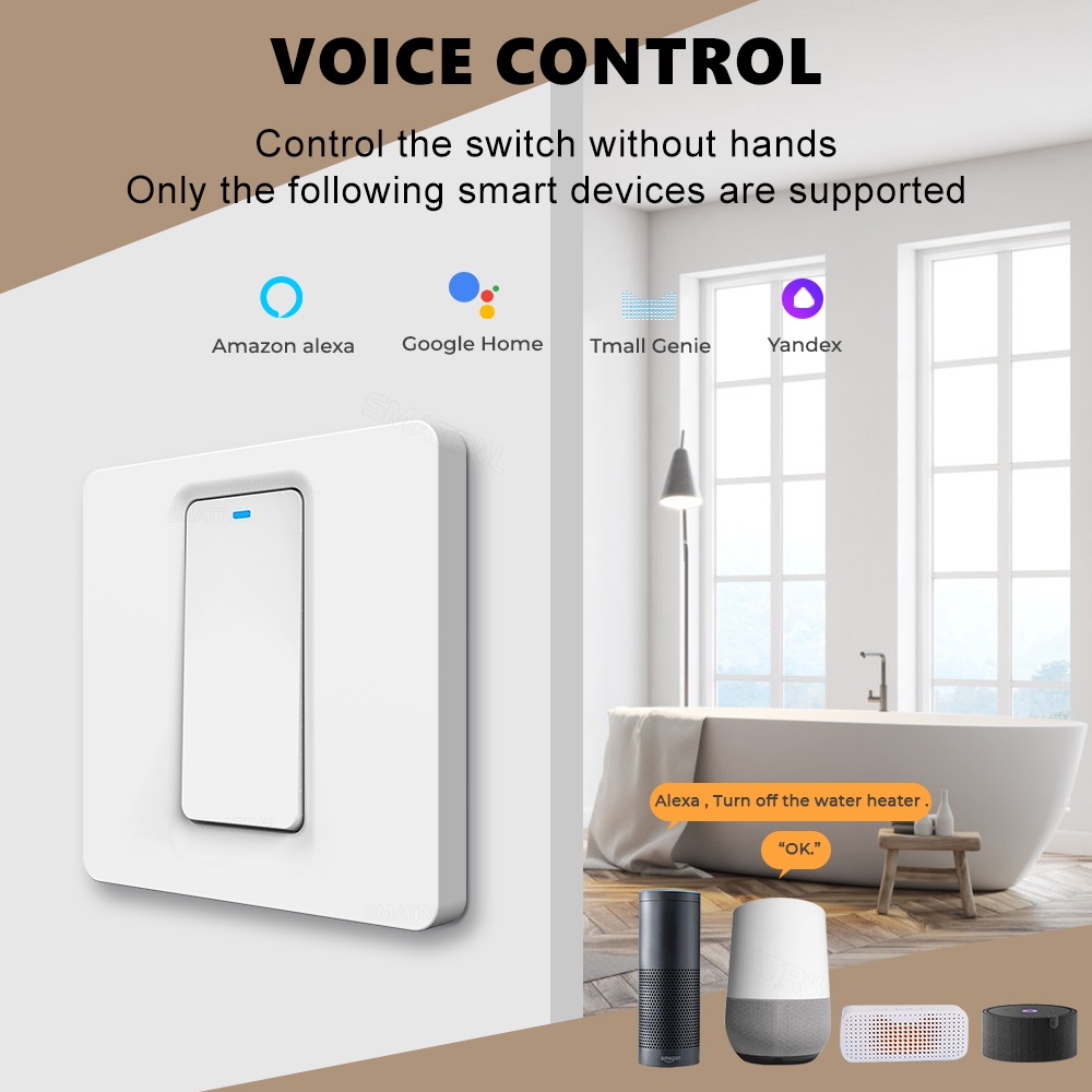 SMATRUL smart switch tuya zigbee switch 20A water heater air ...