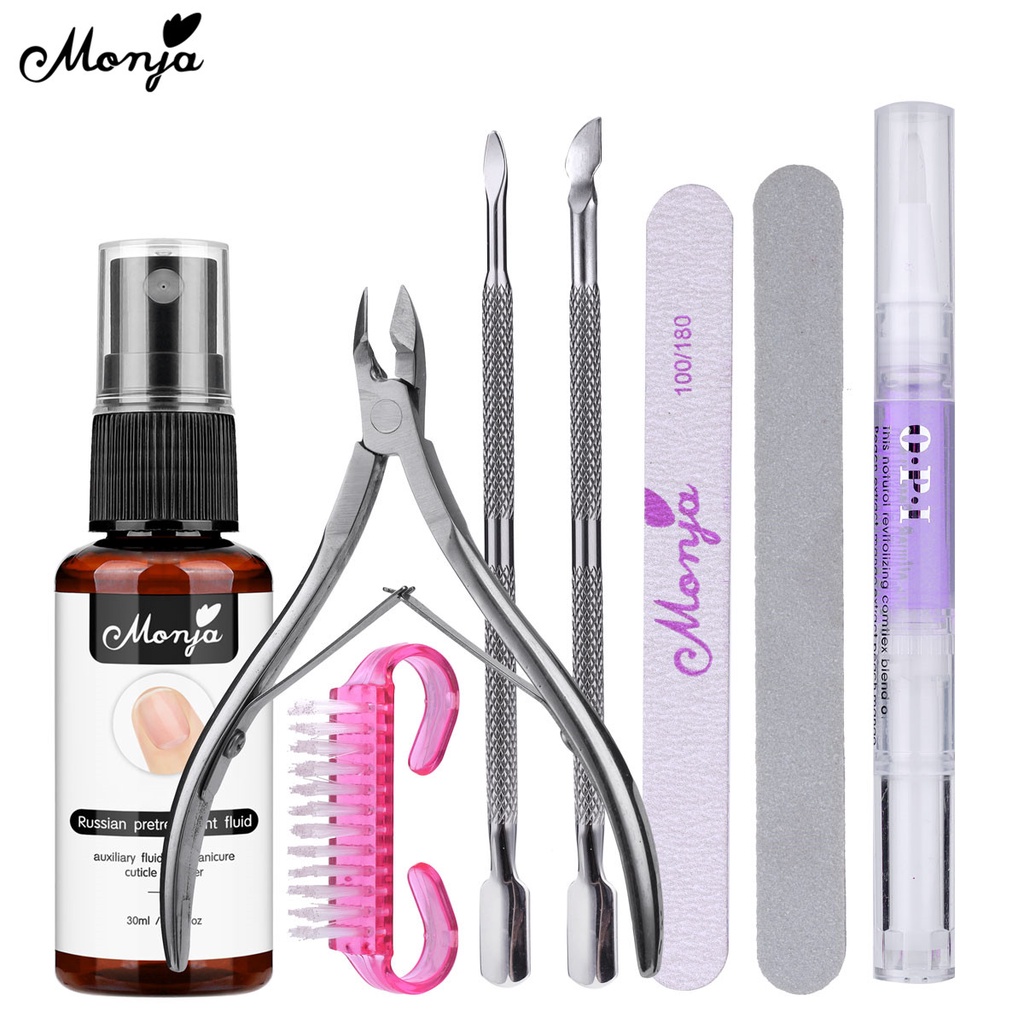 Monja Nail Cuticle Remover Kit Nail Tips Removal Nail Drill Machine ...