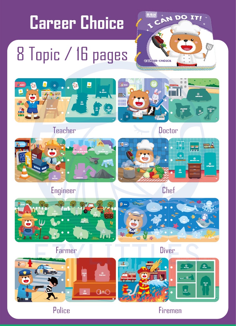 EZYLITTLES Busy Book I Can Do It DIY Kid Early Learning Education ...