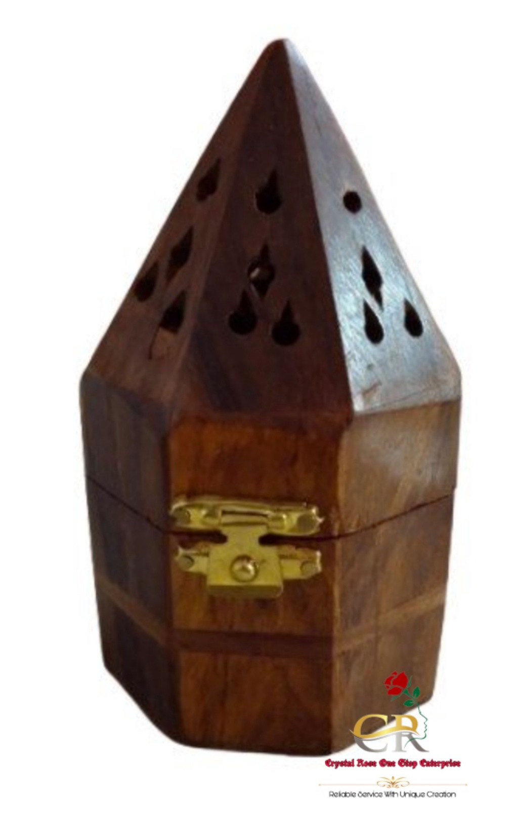Wooden Pyramid & Box Shape Dhoop Batti Stand Incense Holder For Pooja ...