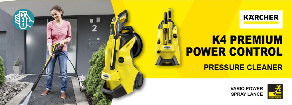 Karcher K4 Basic Water Jet High Pressure Cleaner Heavy Duty Water Jet ...
