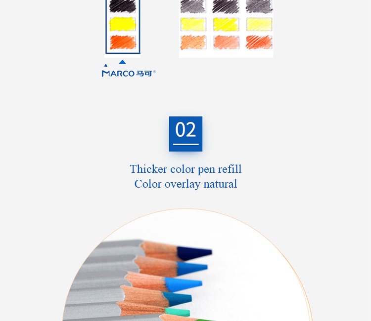 Marco 7100 Raffine Fine Art Colored Pencils 24/36/48/72 Colors Drawing ...
