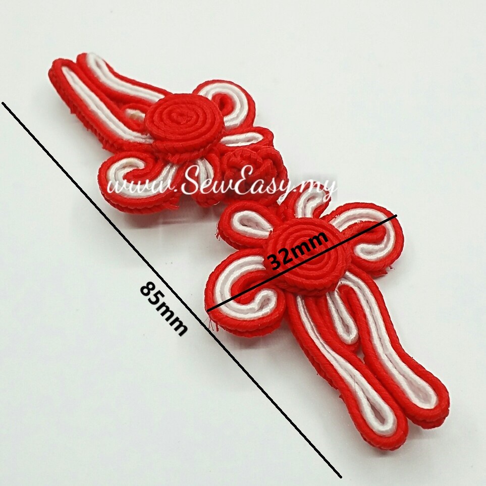 1pasang (RED) Chinese Knot Frog Button / Butang Cheongsam | Shopee Malaysia