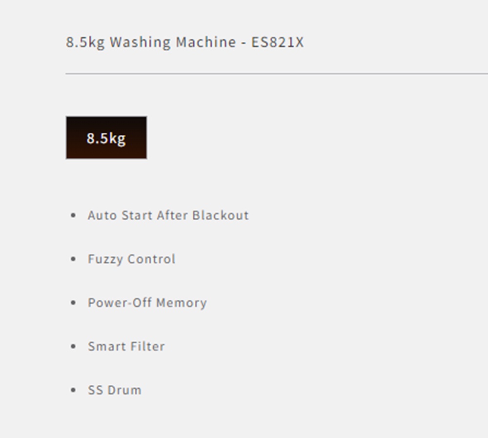 Sharp ES821X 8.5kg Top Load Washing Machine | Shopee Malaysia