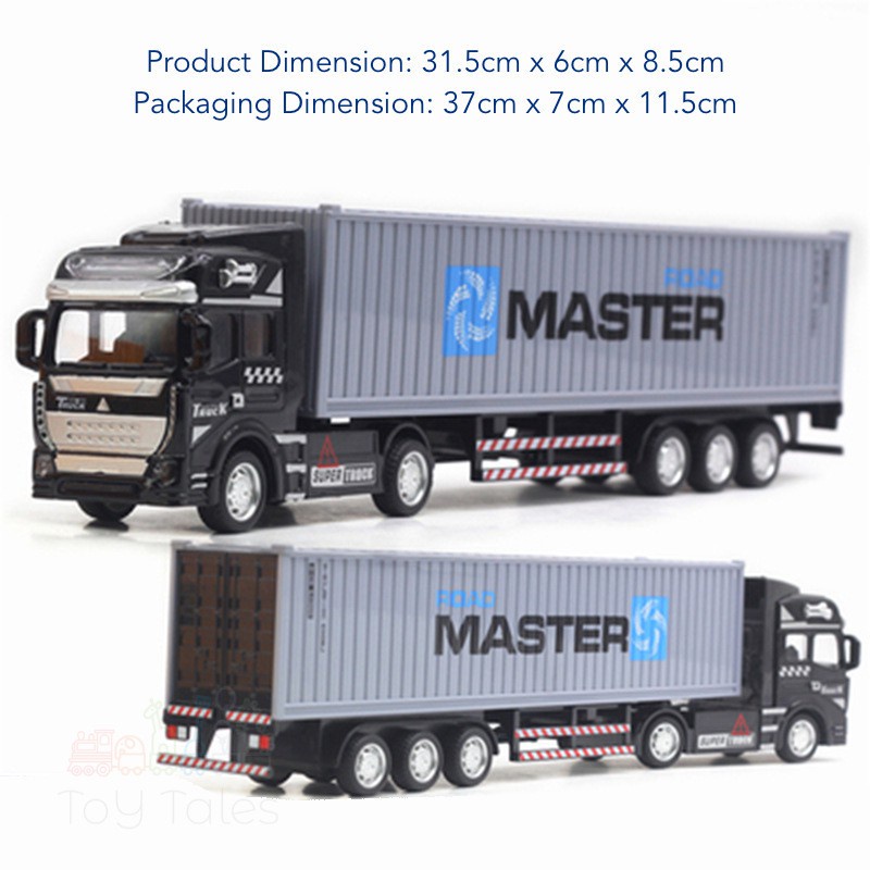 ToyTales 🍭 CONTAINER TRUCK TOY 🍭 Lori Mainan Kontena [ 1:28 ] Alloy ...