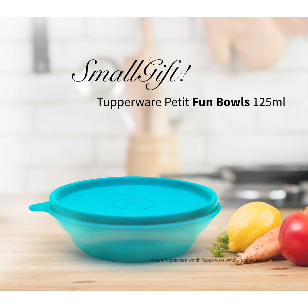 10 Jenis: Tupperware Mini square away Baby kid lunch box 140ml/ Mini ...