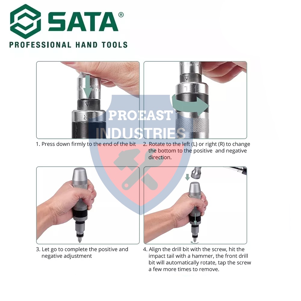 SATA 09602 8Pcs Heavy Duty Impact Screwdriver Set | Shopee Malaysia