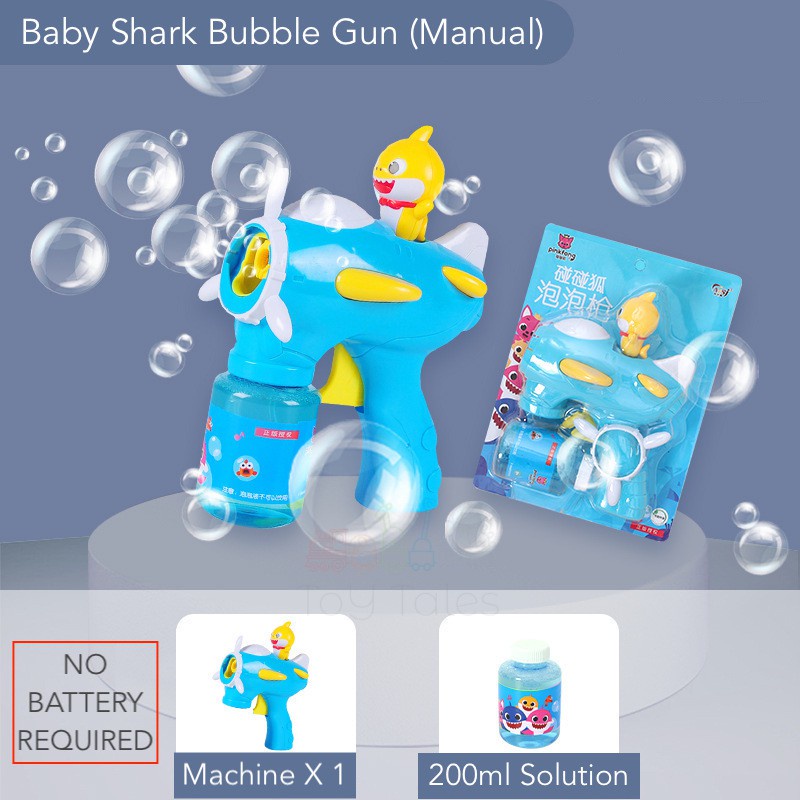 Pinkfong Baby Shark Automatic Bubble Gun Sound and Light Bubble Camera ...