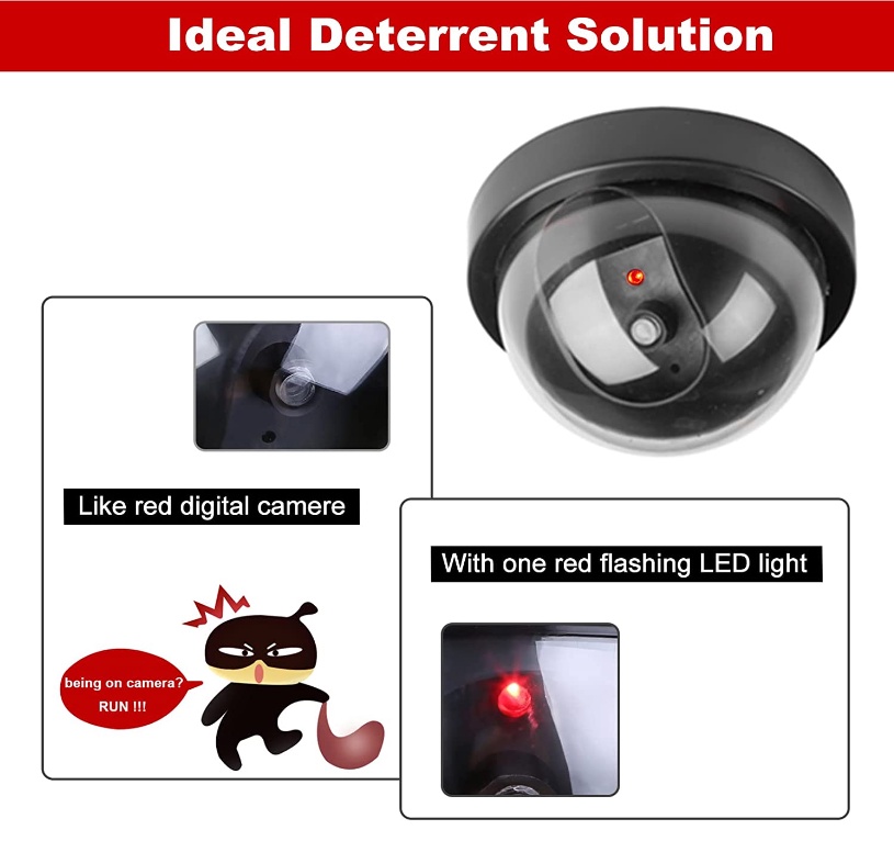1pc Dummy CCTV Fake Security Cameras with Light Kamera Palsu Home ...