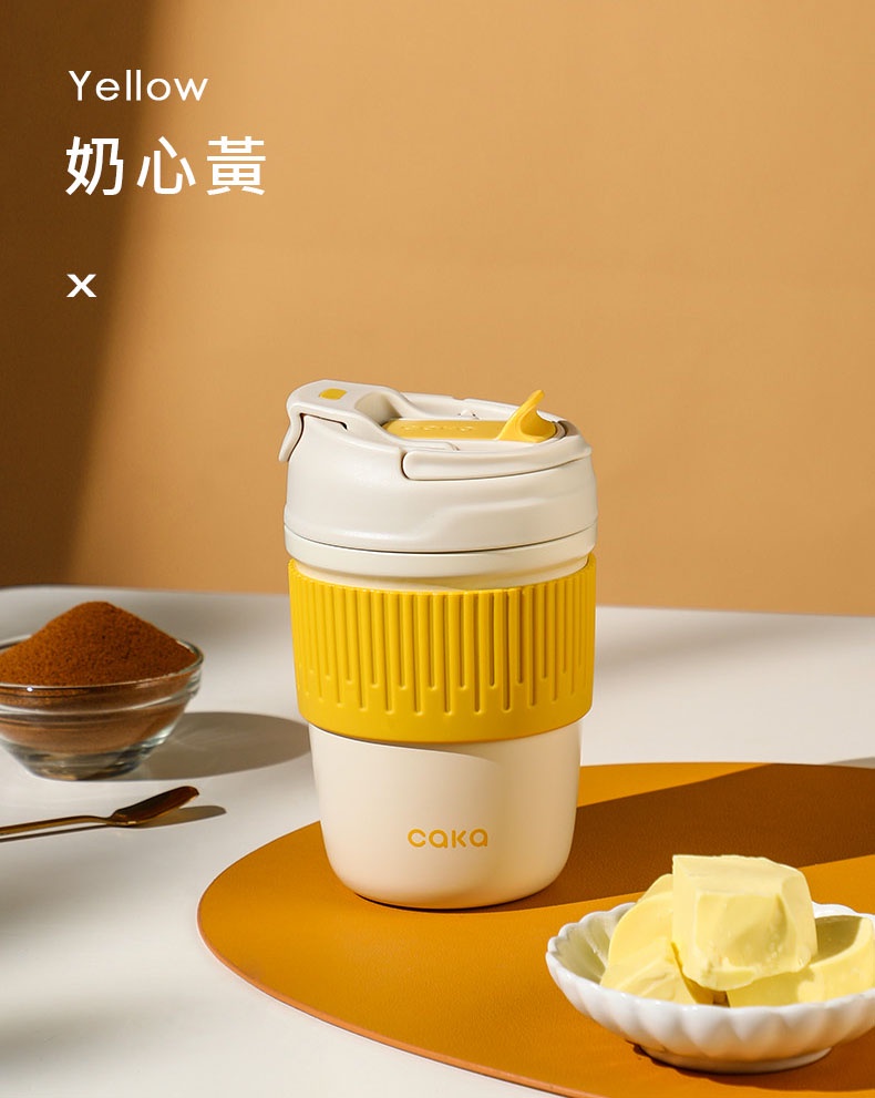 C caka Crystal Porcelain Thermal Cup 316 Stainless Steel Ceramic ...