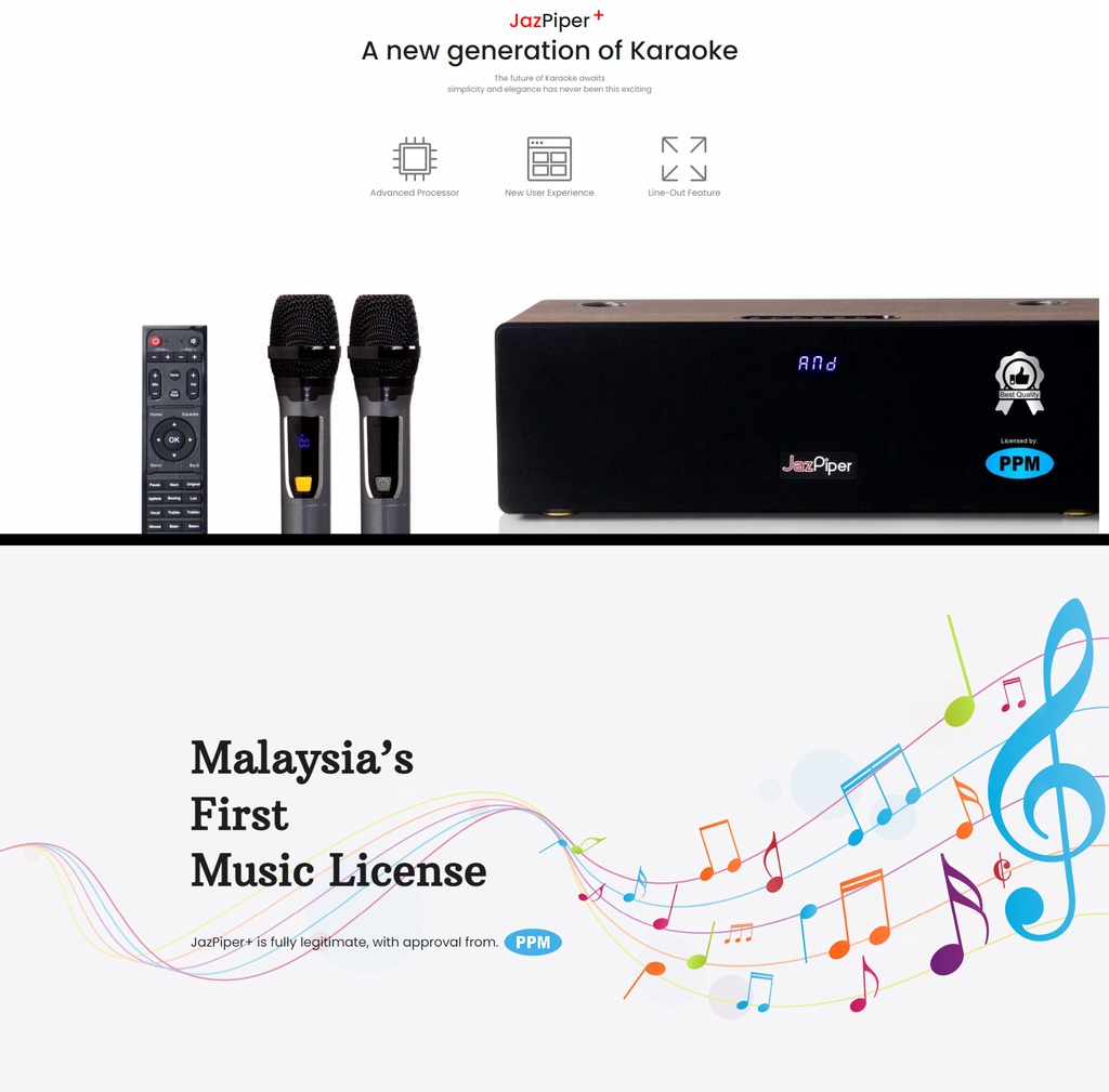 [Free IPTV] JazPiper Pro / JazzPiper Plus Karaoke Sound Bar All-in-One Family KTV Amplifier ...