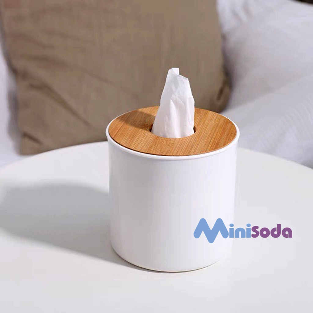 Tissue Box Oak Wood Nordic Muji Bamboo Toilet Paper Box Car Tissue ...