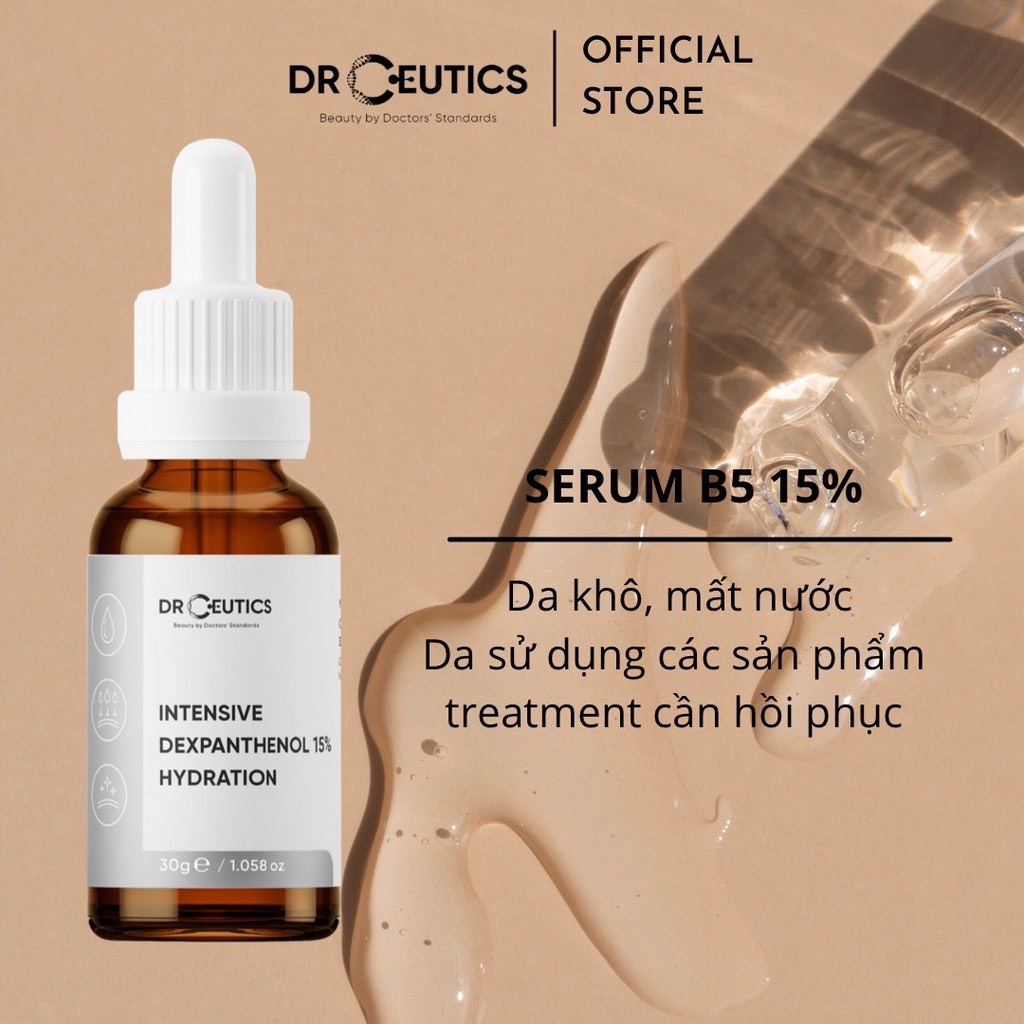 Drceutics Intensive Dexpanthenol Vitamin B5 Essence 15% X2 Hydration Moisturizing & Recovery for ...