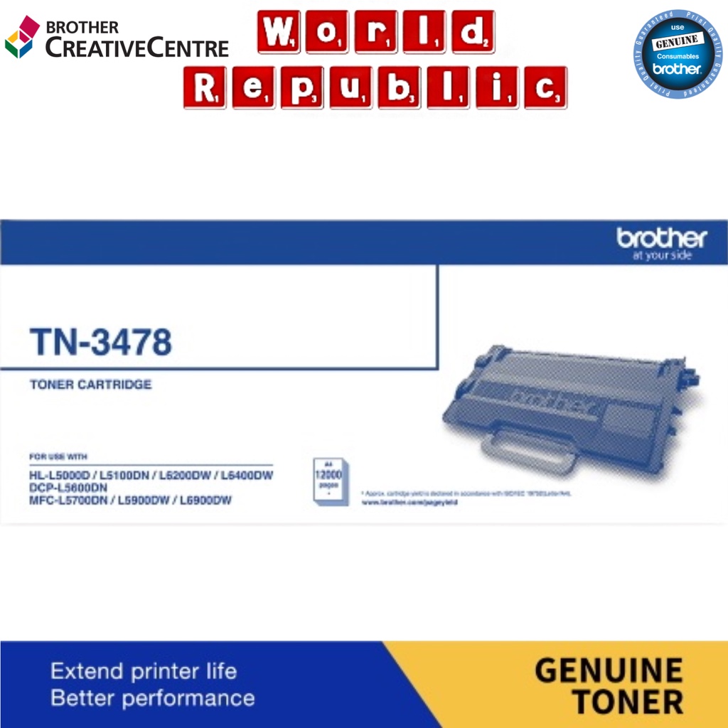 Brother Original Toner Drum TN3428 TN3448 TN3478 TN3498 DR3455 TN-3428 ...