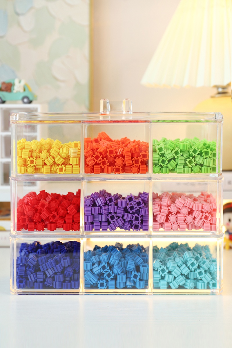 Building Block Toys LEGO Storage Box Display Transparent Stackable ...