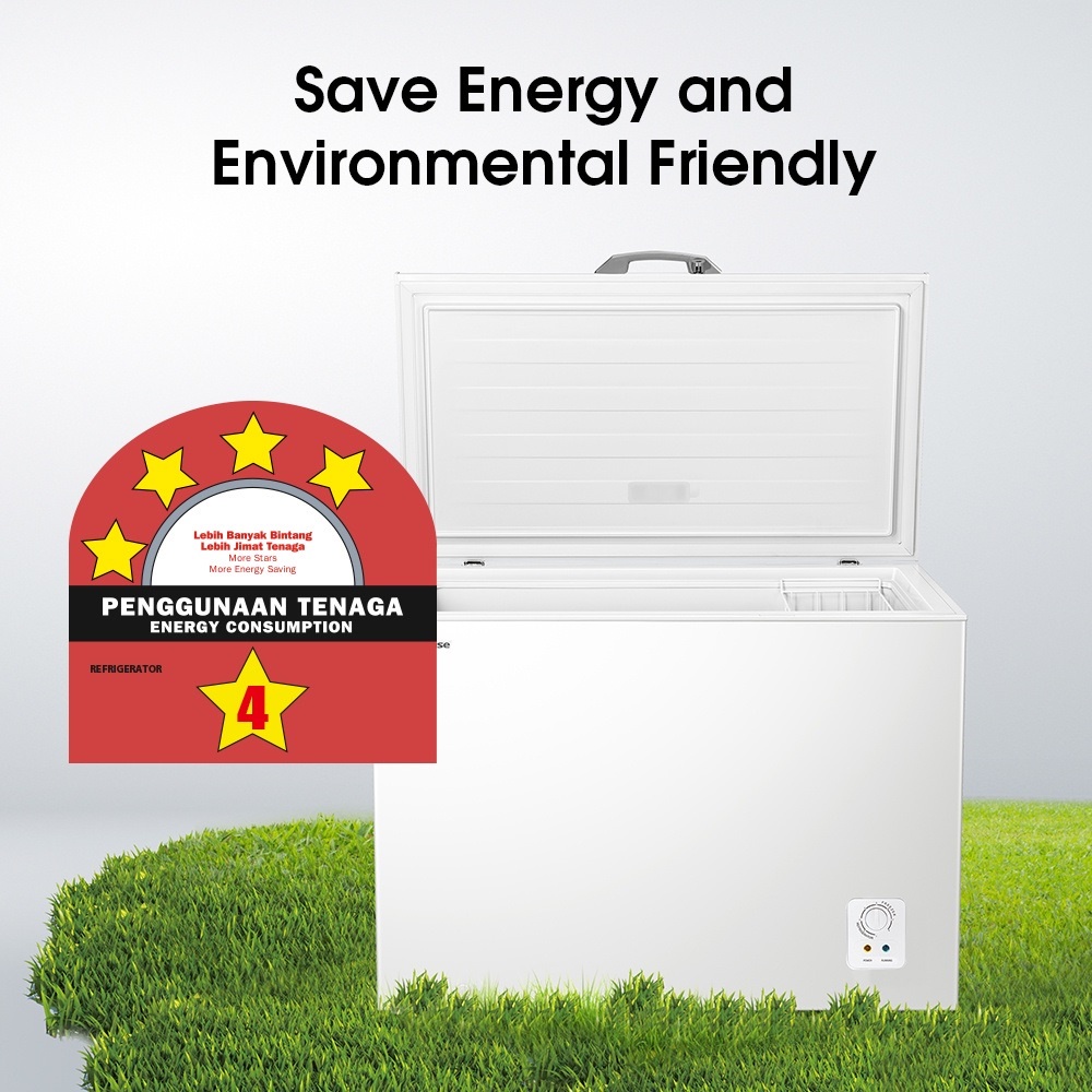 SAVE 4.0 CAN SETUP Hisense Chest Freezer 350L Peti Freezer Murah Deep ...