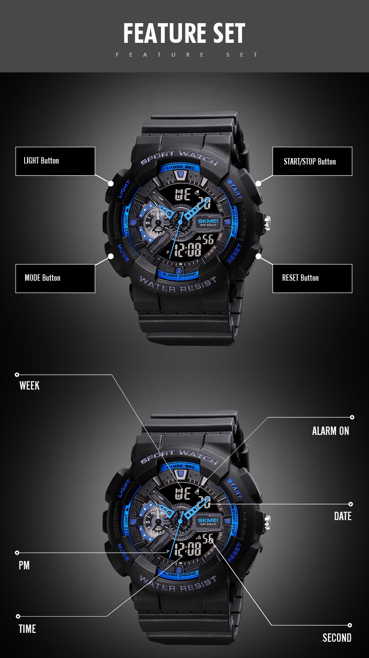 SKMEI SK Series Digital Sport Quartz Watch | Shopee Malaysia