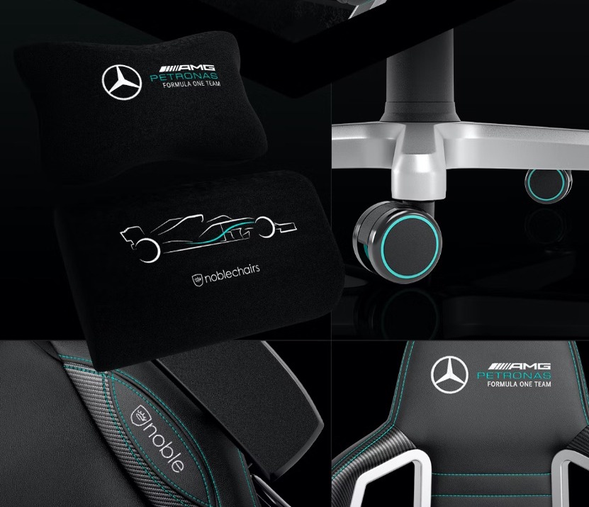 NOBLECHAIRS EPIC MERCEDES-AMG PETRONAS F1 TEAM-2021 GAMING CHAIR - PGW ...