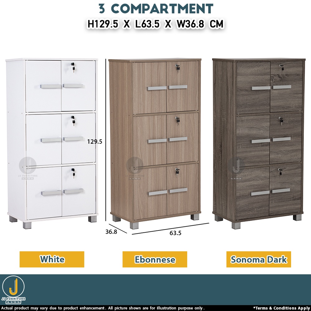 [JJ Furniture DIY] Naomi Storage Shelf with 2 Doors and Lock File ...