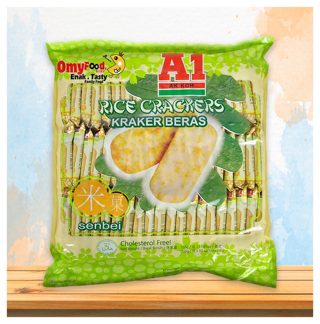 336g (60pcs) A1 Ak Koh Rice Cracker Senbei [OmyFood] | Shopee Malaysia