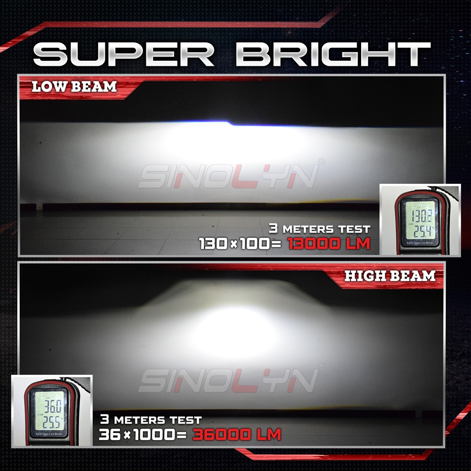3.0 Inch 36000LM Bi-LED Projector Lens 130W Headlight Hella 3R G5 Dual ...