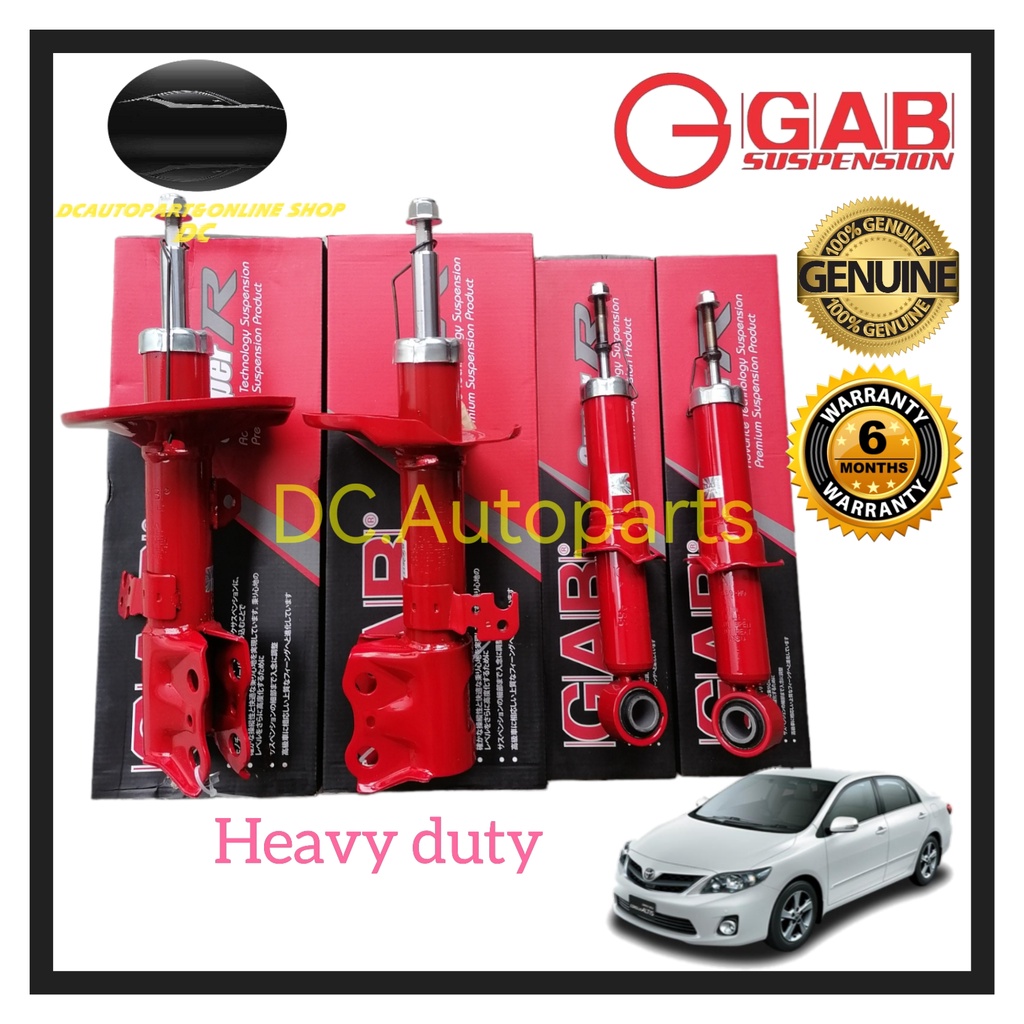 GAB SUPER R TOYOTA COROLLA ALTIS ZZE141 ZZE142 ZRE142 ZRE143 ( FRONT ...