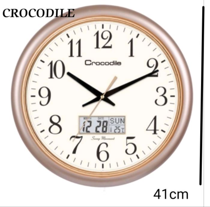 100%ORIGINAL Crocodile LCD Contempory temperature date and day function ...
