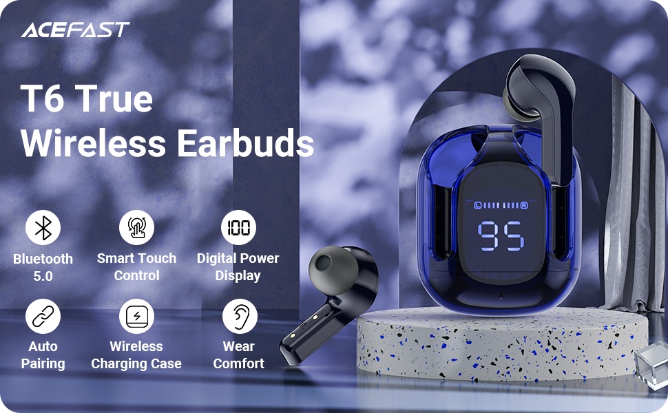 [clearance] ACEFAST T6 TWS Earphone Wireless Bluetooth 5.0 Headphones ...