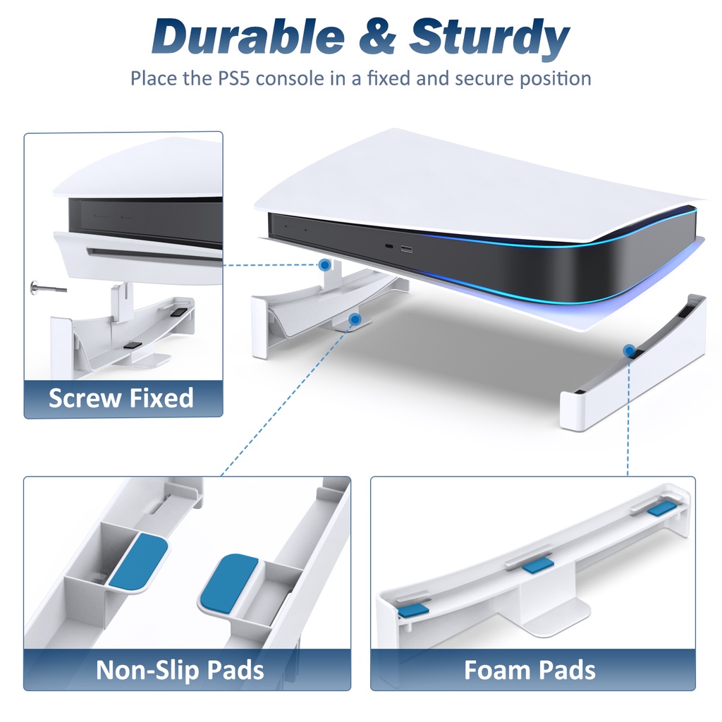 OIVO PS5 Horizontal Stand, PS5 Accessories Base Stand Compatible with ...