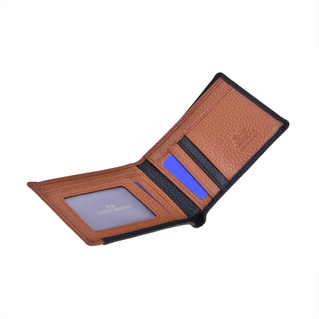 Charles Berkeley REGENT Promo Leather Short BiFold Wallet for Men with ...