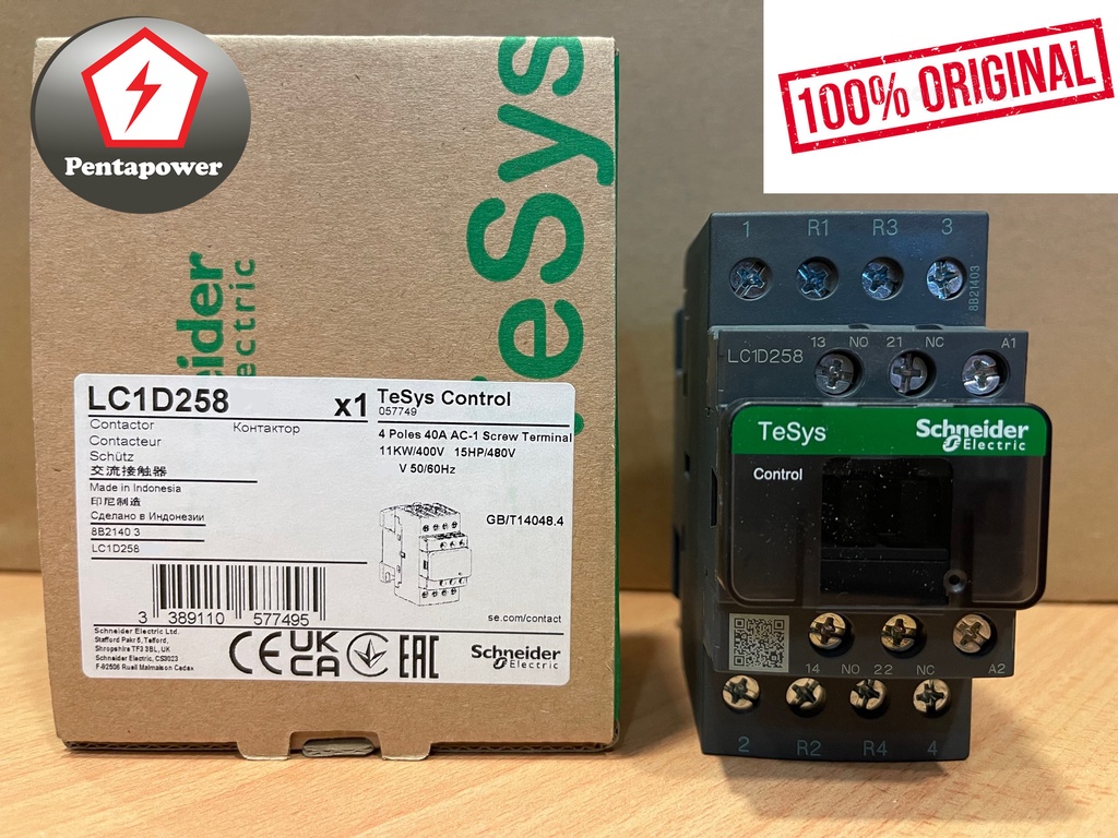 SCHNEIDER LC1D258 4poles (AC) CONTACTOR LC1D258B7 LC1D258E7 LC1D258F7 ...