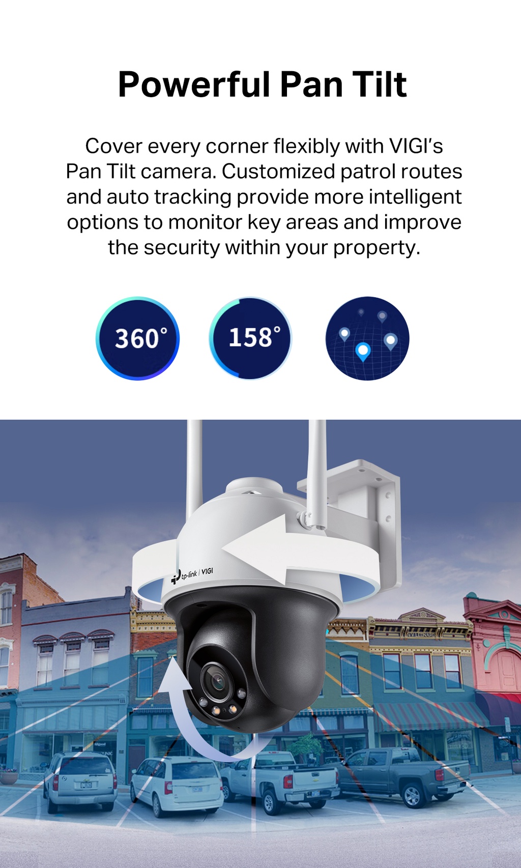 TP-Link 4MP 360 Degree CCTV VIGI Wireless C540-W & Wired C540 - Outdoor ...