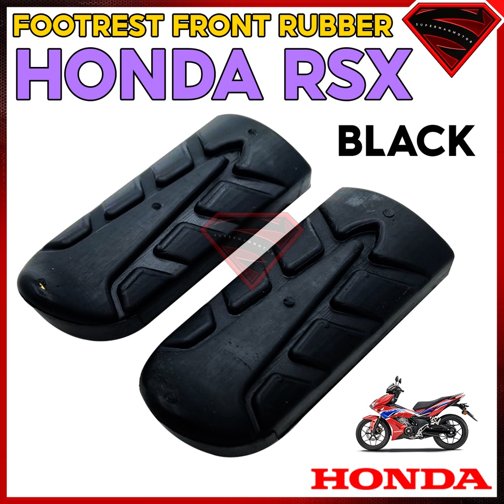 FRONT FOOTREST RUBBER HONDA RSX150 RSX-150 RSX 150 RS-X RS X GETAH ...
