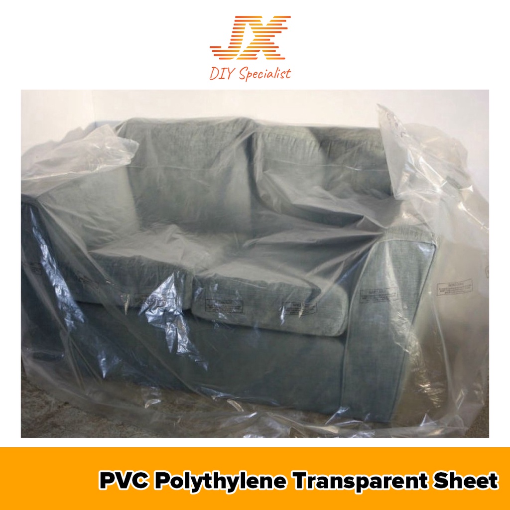 Multipurpose Plastic Sheet 9' X 20' Drop Plastic Protective Sheet Dust ...