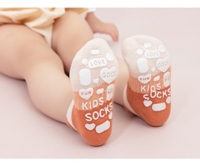 (5 Pairs)🍒0-3Yrs🧦 Baby Socks Cartoon Anti Slip Sock Baby Cartoon Socks ...