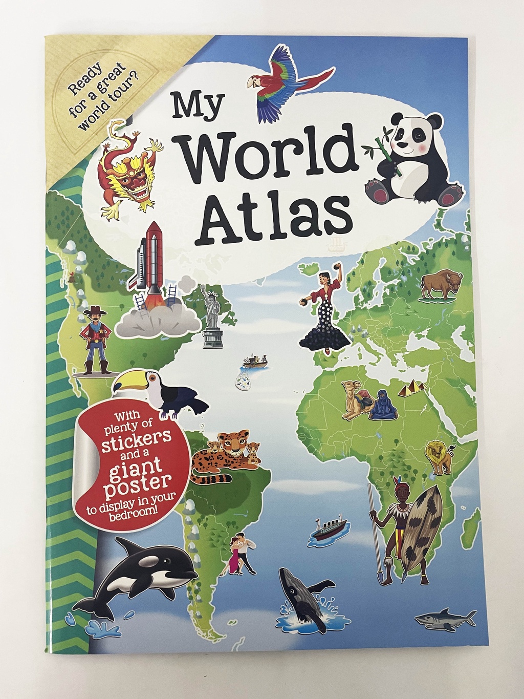 My World Atlas Activity Book with Stickers & Poster For Kids | Shopee ...
