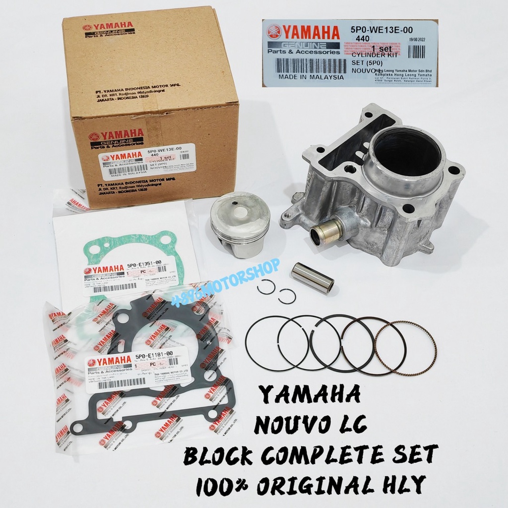 100% ORIGINAL HLY YAMAHA SOLARIZ AVANTIZ EGO LC NOUVO LC NMAX CYLINDER ...