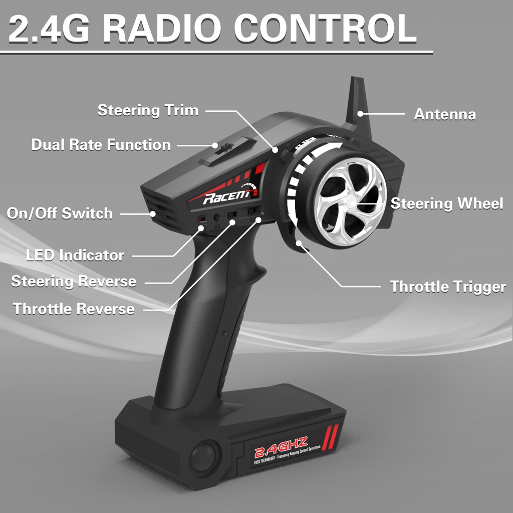 VOLANTEXRC RC Boat Atomic 792-4 PNP/RTR 2.4GHz radio system 64kmh ...