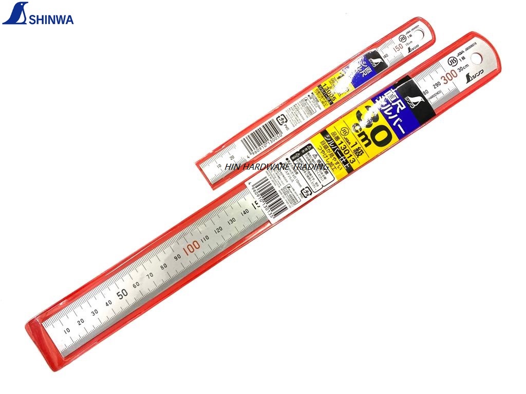 Shinwa Stainless Steel Ruler Hard Chrome Finish JIS Grade 1 | Shopee Malaysia