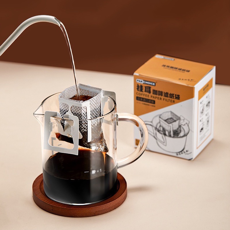 PAKCHOICE Espresso Coffee Filter Drip Bag 50's Double Hanging Ear ...